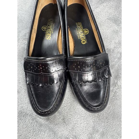 Sebago | Shoes | Sebago Womans Vintage Loafers Black Leather Size 75 ...